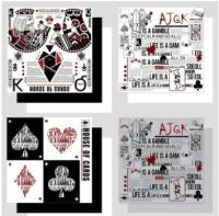 China Creative Playing Card Flower Wrappers Plastic Paper for sale