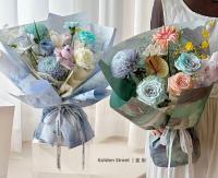 China Chinese style art paper flower wrapping paper 85g waterproof recyclable paper for sale