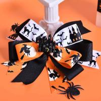 China Grosgrain Printed Halloween Ribbon With Logo For Gift Wrap Party Decorative for sale