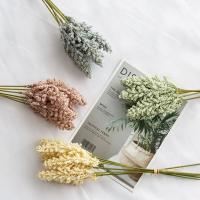 China Home Decor Foam Berry Spike Mini Fake Vanilla Flower Artificial Baby Breath Flowers for sale