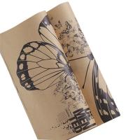 China Butterfly Series Flower Wrapping Paper 80g Kraft Paper With Logo for sale