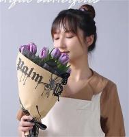 China Butterfly Series Flower Wrapping Paper 80g Kraft Paper With Logo for sale