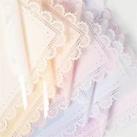 China Lace Border Floral Packaging Paper Plastic Transparent Paper for sale
