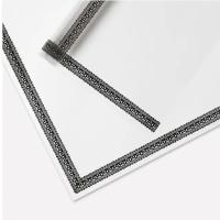 China Lace Border Floral Packaging Paper Plastic Transparent Paper for sale