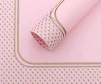 China Hansu Paper Wave Dot Border Rose Bouquet Wrapping Paper Translucent Waterproof for sale