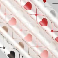 China Foggy OPP Love Pattern PE Waterproof Flower Packaging Paper Gravure Printing for sale