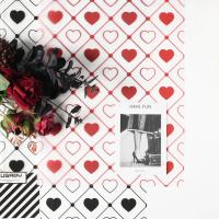 China Foggy OPP Love Pattern PE Waterproof Flower Packaging Paper Gravure Printing for sale