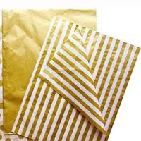 China Fade Resistant Gold Kraft Gift Wrap Paper with Inkjet Printing Technology for sale