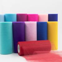 China Durable Organza Tulle Rolls with 28E Density and 100Y Length for sale