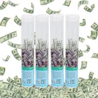 China 12-36 Inch Euro Money Filler Biodegradable Dollar Party Popper Confetti Cannon for sale
