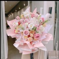 China Two-color Korean Wrapping Paper Waterproof Flower Bouquet Packaging for sale