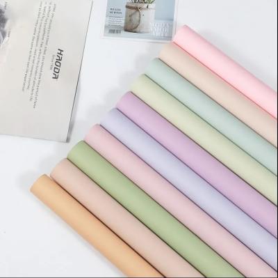 China Solid Color Macaron Flower Packaging Paper Ideal For Gift Craft Industry for sale