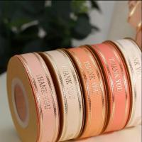 China High quality 3D hot stamping grosgrain customized printed ribbon for sale