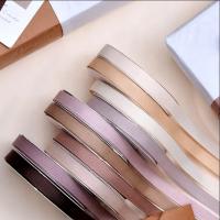 China Yama ribbon stock classic light brown chocolate grosgrain ribbon roll for gift box warp for sale