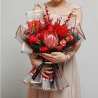 China 20pcs wrappers flower korean style color cheap florist bouquet flower wrapping paper for sale