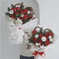 China 20PCS Love hearts printing waterproof paper wrapping flowers Flower Wrapping Paper for sale