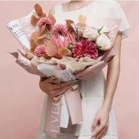 China Waterproof and Durable Flower Wrapping Paper 58*58cm Compatible with Gravure Printing for sale
