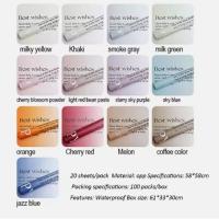China Waterproof and Durable Flower Wrapping Paper 58*58cm Compatible with Gravure Printing for sale