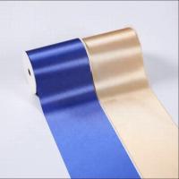 China Polyester Decoration Gift Ribbon Satin 10mm 100mm Custom Roll for Packing Christmas for sale
