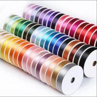 China Polyester Decoration Gift Ribbon Satin 10mm 100mm Custom Roll for Packing Christmas for sale