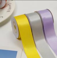 China 196 Colors Polyester Satin Ribbons for Gift Wrapping Custom 3mm-100mm Width for sale