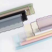 China Frosted Flower Wrapping Paper With Wavy Lines Gift Packaging Waterproof Gift Wrapper for sale