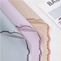 China Frosted Flower Wrapping Paper With Wavy Lines Gift Packaging Waterproof Gift Wrapper for sale