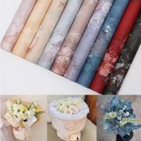 China Korean Style Flower Bouquet Wrapping Paper Vintage Rose Oil Painting Pattern Tissue Paper for sale