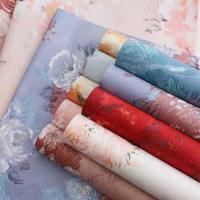 China Korean Style Flower Bouquet Wrapping Paper Vintage Rose Oil Painting Pattern Tissue Paper for sale