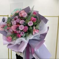 China More Than 50 Colors Plastic Flower Wrapping Paper 58*58cm For Ouya Soap Wrapping for sale