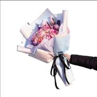 China More Than 50 Colors Plastic Flower Wrapping Paper 58*58cm For Ouya Soap Wrapping for sale