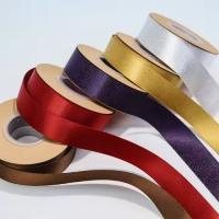 China High Tenacity Polyester Satin Ribbon Gift Box Packing Custom Printed Logo Glitter for sale