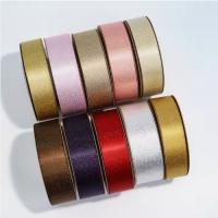 China High Tenacity Polyester Satin Ribbon Gift Box Packing Custom Printed Logo Glitter for sale