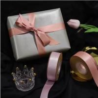 China High Tenacity Polyester Satin Ribbon Gift Box Packing Custom Printed Logo Glitter for sale