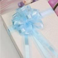 China Polyester Double Face Organza Ribbon Roll 1 Inch Width for Wedding Craft Gift Bow for sale