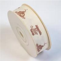 China Single Face RPET Recycled Cotton Ribbon 100% Cotton 10mm-100mm Custom Printed Silk Screen Crafts Gifts for sale