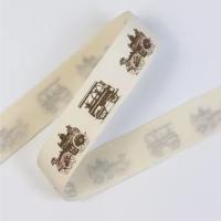 China Single Face RPET Recycled Cotton Ribbon 100% Cotton 10mm-100mm Custom Printed Silk Screen Crafts Gifts for sale