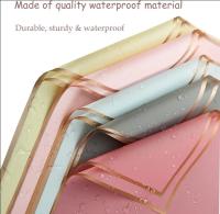 China Waterproof 58*58cm Golden Edge Bouquets Flower Wrapping Paper for Florist Packaging for sale