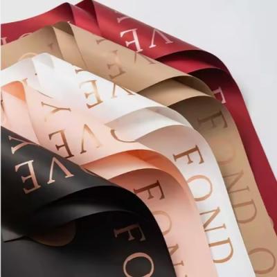 China 50g Love Bronzing Waterproof Tissue Paper for Custom Bouquet Wrapping and Packaging for sale