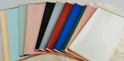 China Korean Bouquet Wrapping Paper Flower Pure Color Waterproof Translucent Gold Edge Paper for sale