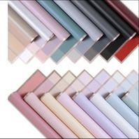 China Korean Bouquet Wrapping Paper Flower Pure Color Waterproof Translucent Gold Edge Paper for sale