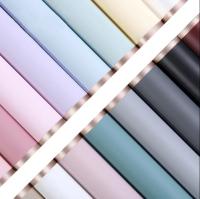 China Korean Bouquet Wrapping Paper Flower Pure Color Waterproof Translucent Gold Edge Paper for sale
