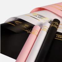 China Hot Stamping Pattern Waterproof Flower Wrapping Paper Floral Bouquet Wrapping Paper Florist Supplies for sale