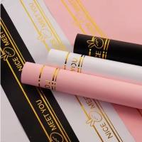 China Hot Stamping Pattern Waterproof Flower Wrapping Paper Floral Bouquet Wrapping Paper Florist Supplies for sale