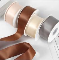 China Polyester 4cm Solid Color Satin Ribbon 196 Colors to Choose for sale