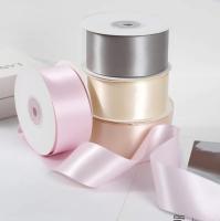 China Polyester 4cm Solid Color Satin Ribbon 196 Colors to Choose for sale