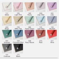 China Korean Flower Wrapping Paper Plastic Packing Paper with Golden Line Frame Many Colors for sale
