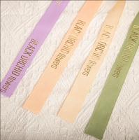 China Polyester Custom Printed Gift Ribbons for Bows Crafts Garment and Gift Decoration for sale