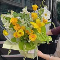 China Mulan Matt Film Waterproof Flower Wrapping Paper in Many Colors for Floral Bouquet for sale