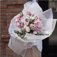 China Golden Edge Waterproof Florist Wrapping Paper 58*58cm for Bouquet Packing for sale